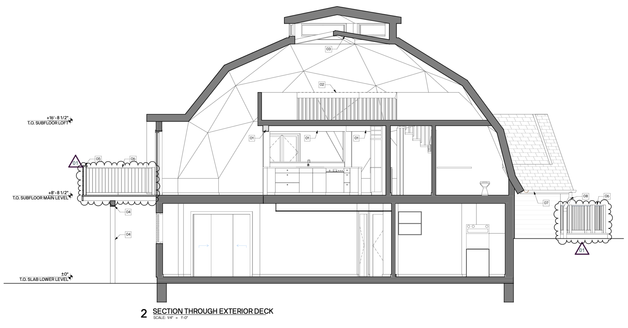 Geodesic Dome Renovation - Rivers Barden Architects